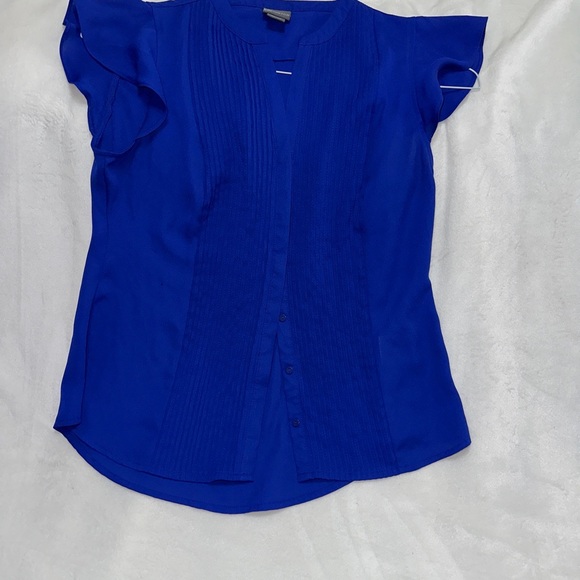 Covington | Tops | Covington Petite Blouse Royal Blue | Poshmark